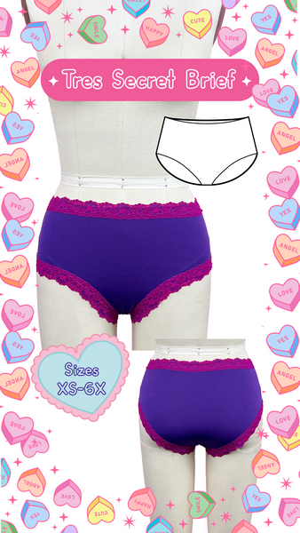 Tres Secret Brief PDF Sewing Pattern – Sew Anastasia