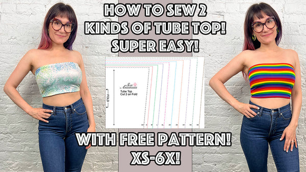 Tube Top Sewing Pattern PDF Digital Download – Sew Anastasia